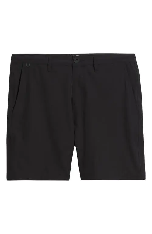 ROARK Hytide Flat Front Hybrid Performance Shorts - Black