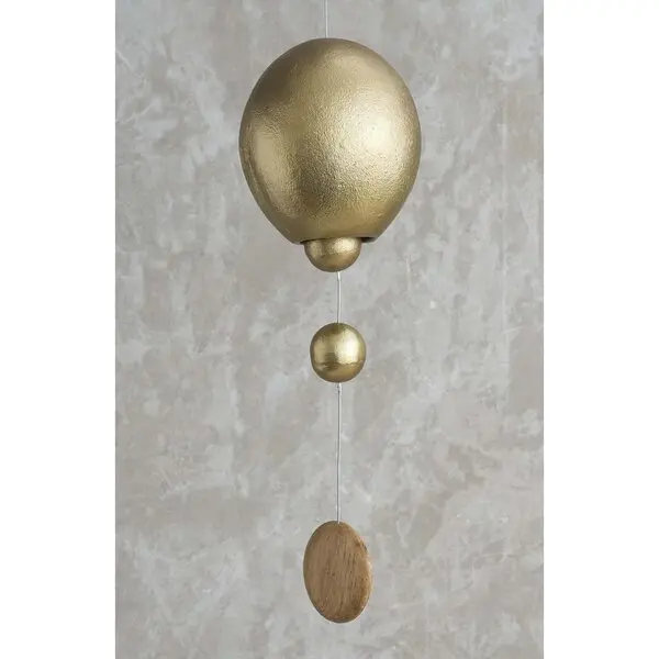 THE COLLECTIVE HOME Stinson Antique Brass Hanging Bell Ovoid - Gold