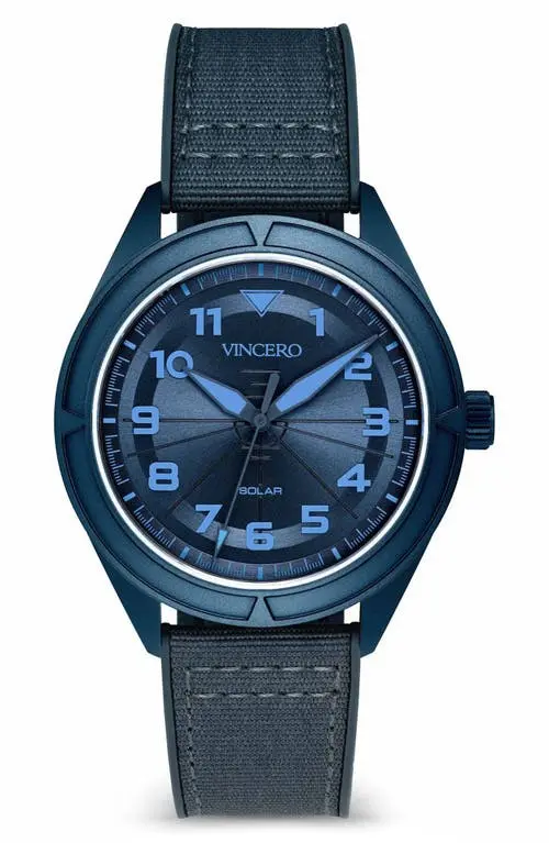 VINCERO Stratos Titanium Solar Strap Watch - Neptune