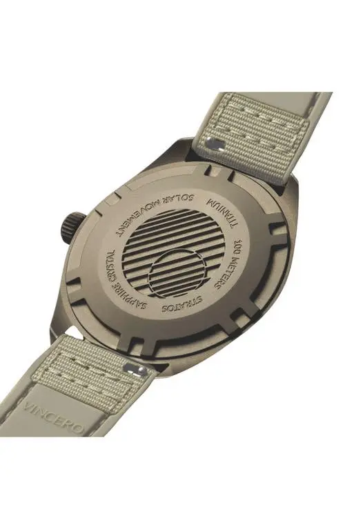VINCERO Stratos Titanium Solar Strap Watch
