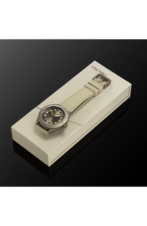 VINCERO Stratos Titanium Solar Strap Watch