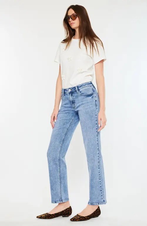 KANCAN Tamia Essentials Mid-rise Straight Jeans
