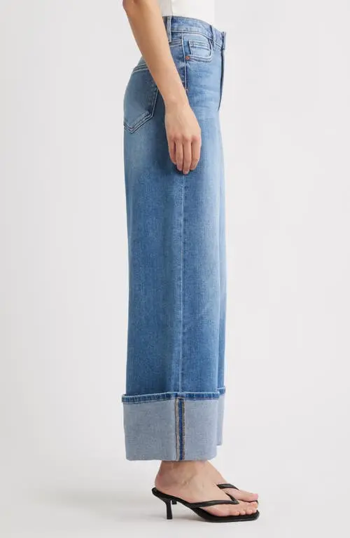HIDDEN JEANS Cuffed Wide-leg Jeans