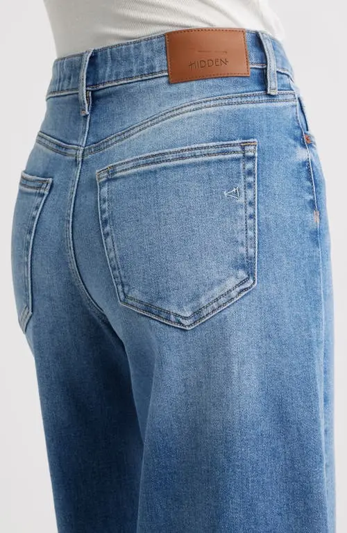 HIDDEN JEANS Cuffed Wide-leg Jeans