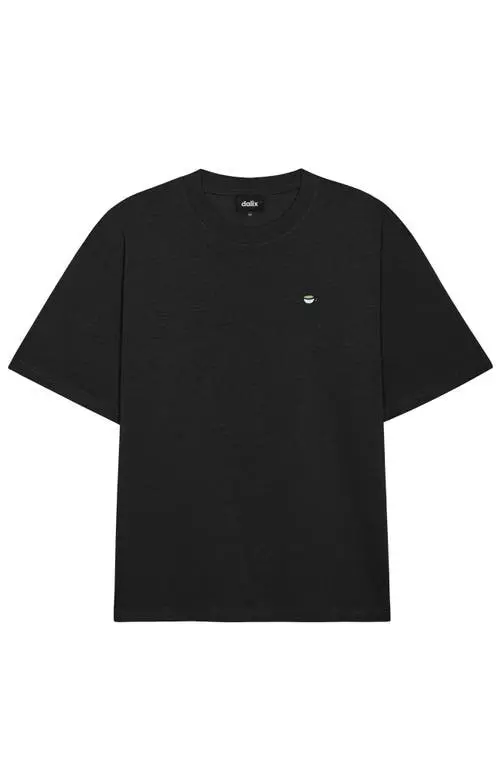 DALIX Lil Matcha Heavy Weight Cotton Tee - Black