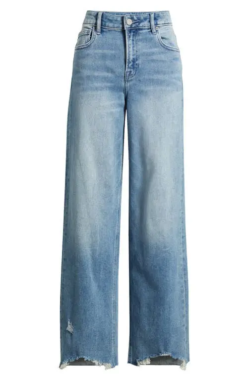 HIDDEN JEANS Frayed Hem Dad Jeans