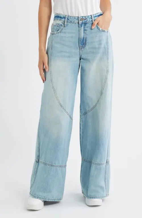 HIDDEN JEANS Seamed Super Wide Leg Jeans