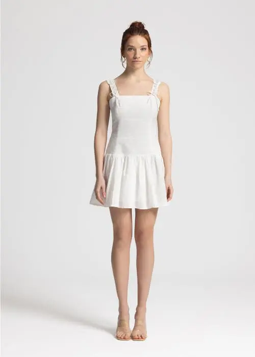 MONLICIA Milena Mini Linen Dress
