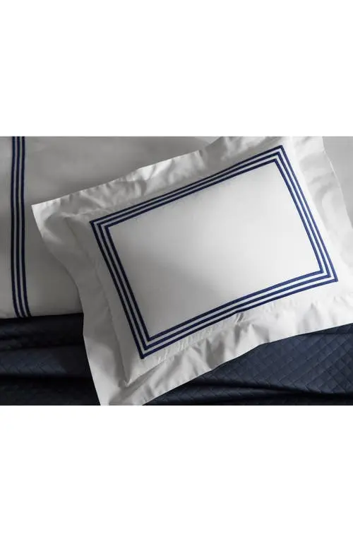 MATOUK Bel Tempo Pillow Sham - Navy