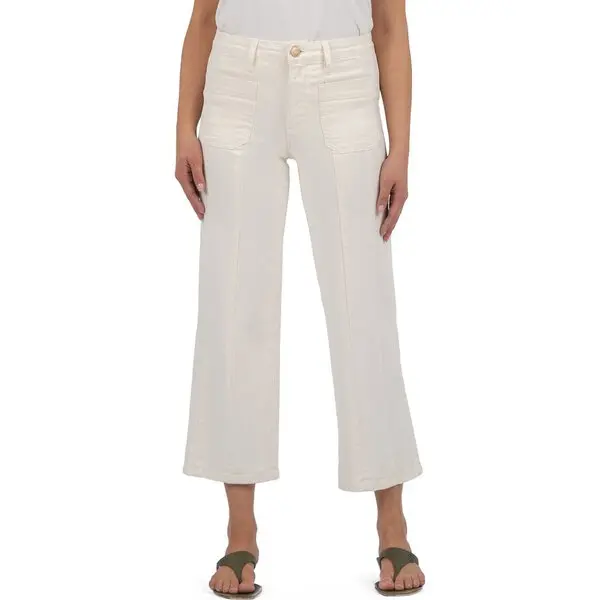 Kut From The Kloth Patch Pocket Crop Wide Leg Jeans