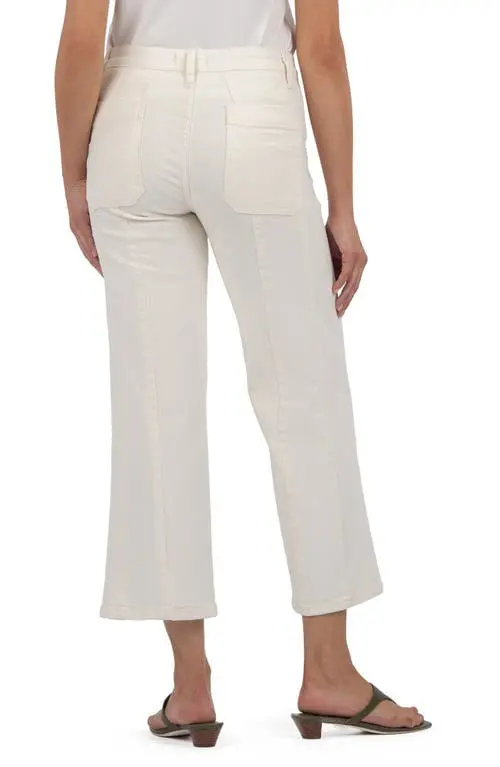 Kut From The Kloth Patch Pocket Crop Wide Leg Jeans