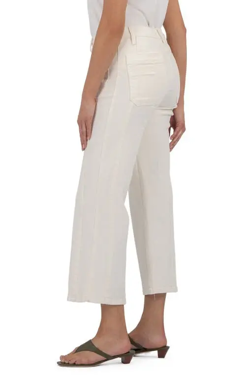 Kut From The Kloth Patch Pocket Crop Wide Leg Jeans