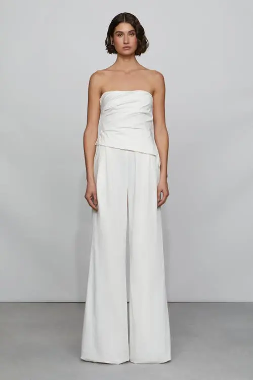 ET OCHS Loren Strapless Jumpsuit - White