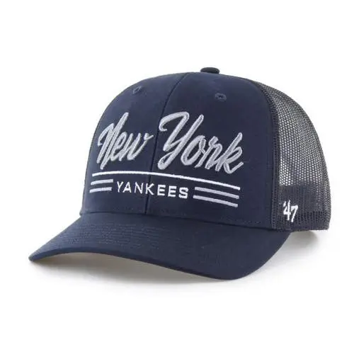 '47 New York Yankees Garner Trucker Adjustable Hat - Navy