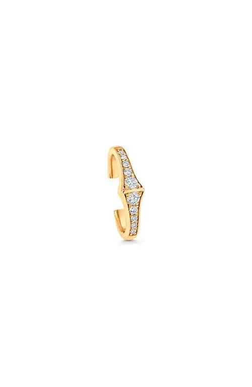 Sara Weinstock Lucia Single Diamond Ear Cuff - Yellow Gold