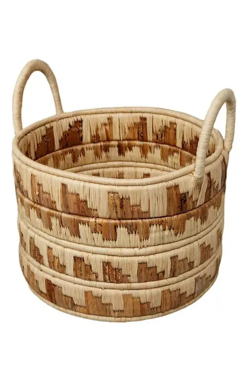INDEGO AFRICA Kire Floor Basket - Natural
