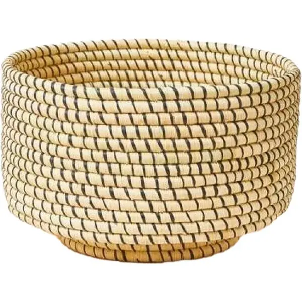INDEGO AFRICA Coiled Raffia Centerpiece Bowl - Natural