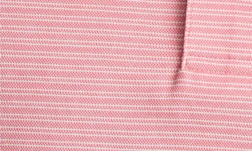 UNTUCKIT Gilbert Stripe Pocket Piqué Performance Polo - Pink