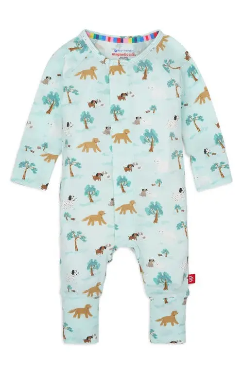MAGNETIC ME Central Bark Convertible Romper - Blue/ Green Multi