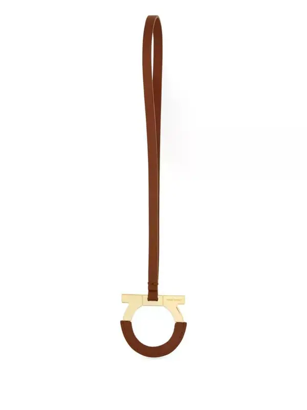 FERRAGAMO Gancini Charm - Brown