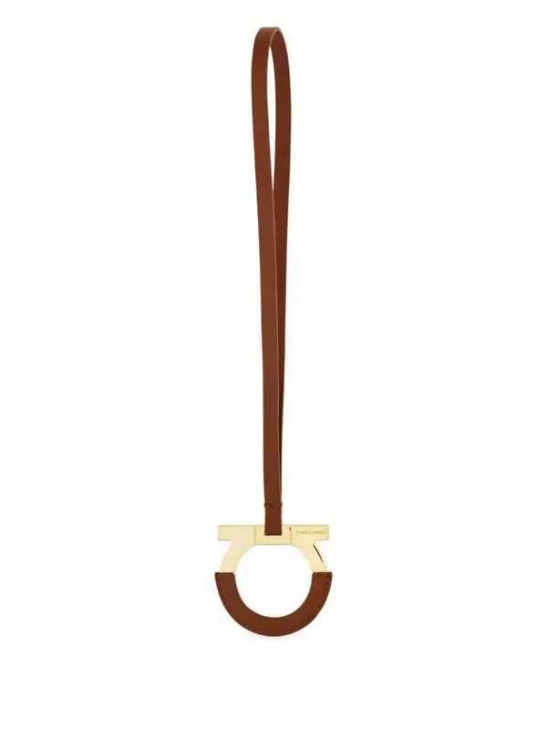 FERRAGAMO Gancini Charm - Brown