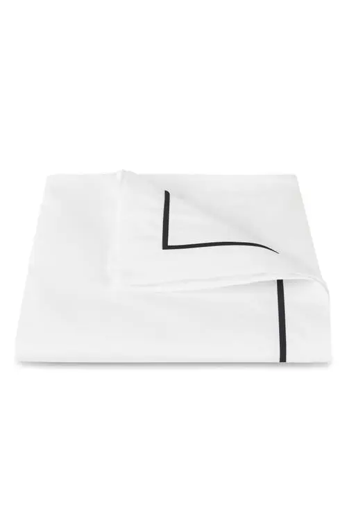 MATOUK Bergamo Cotton Percale Duvet Cover - Black