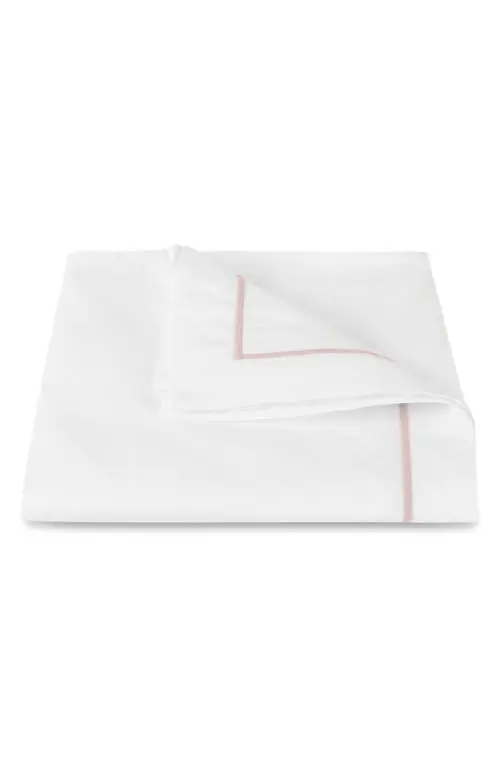 MATOUK Bergamo Cotton Percale Duvet Cover - Blush
