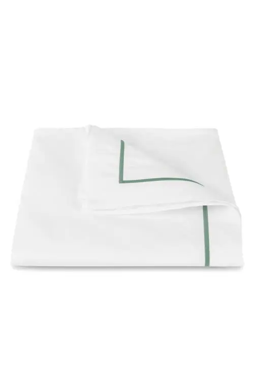 MATOUK Bergamo Cotton Percale Duvet Cover - Celadon