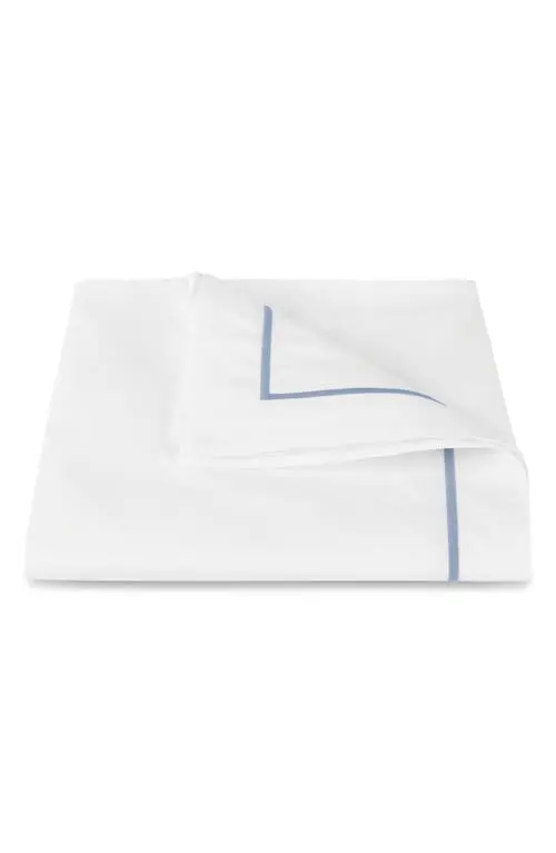 MATOUK Bergamo Cotton Percale Duvet Cover - Hazy Blue