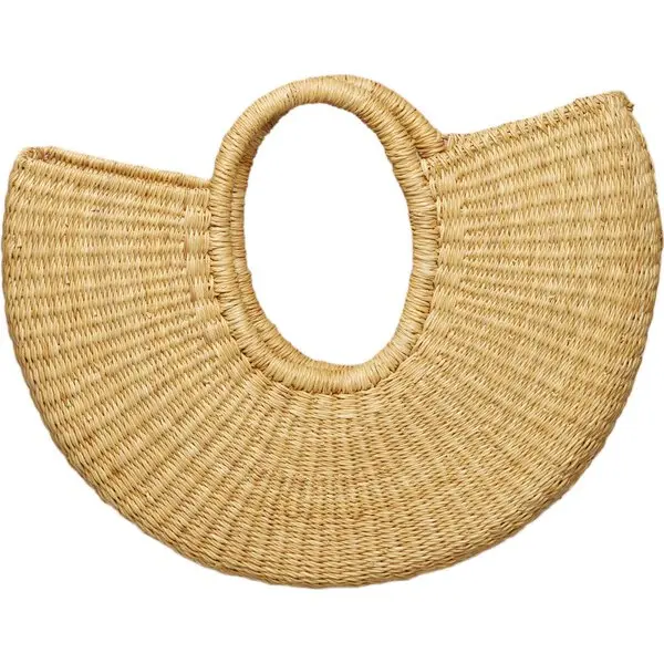 INDEGO AFRICA Anyo Half Moon Bag - Natural