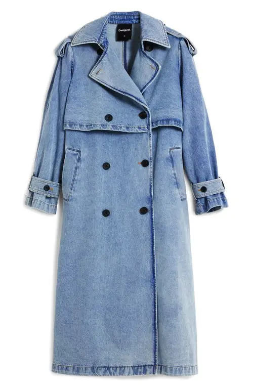 Desigual Denim Trench Coat