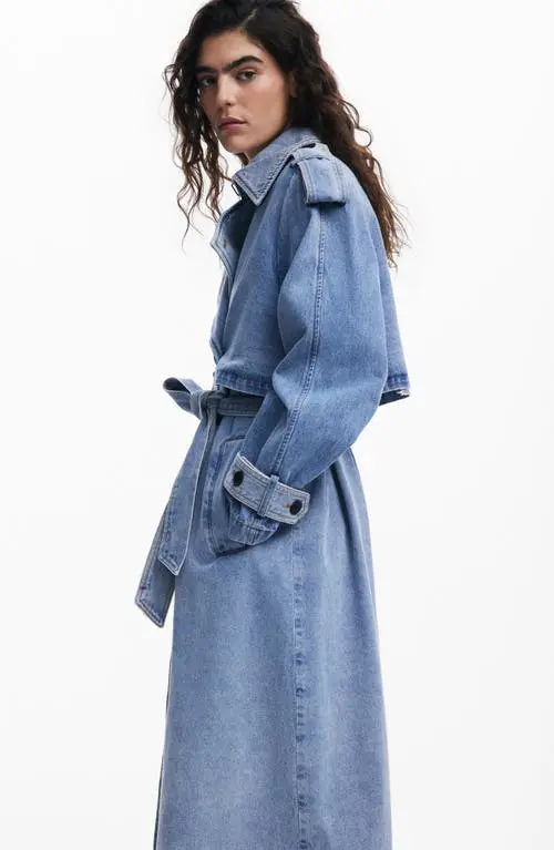 Desigual Denim Trench Coat