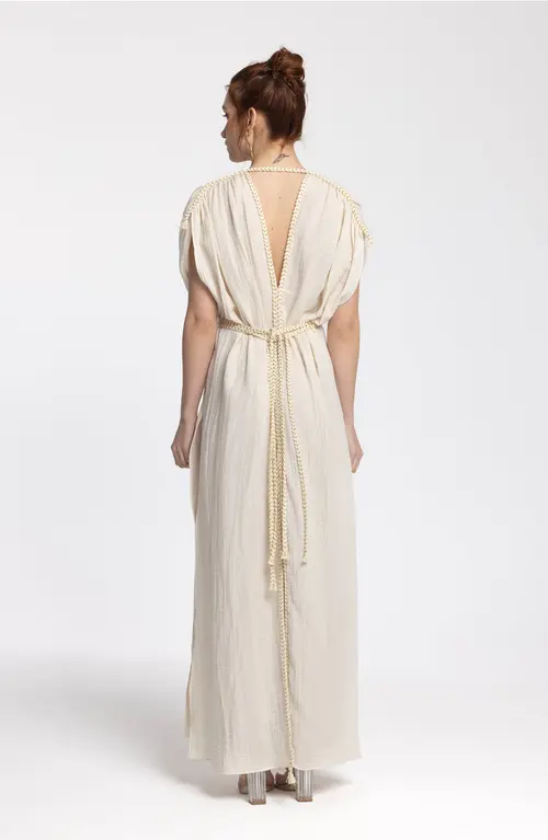 MONLICIA Helen Maxi Dress 100% Cotton - Ivory