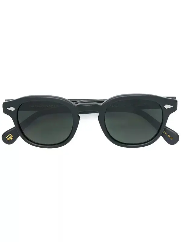 MOSCOT Lemtosh Round Sunglasses - Black