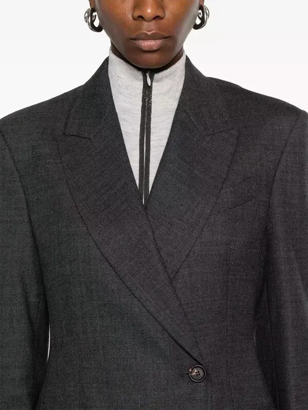 Brunello Cucinelli Double-breasted Virgin Wool-blend Blazer