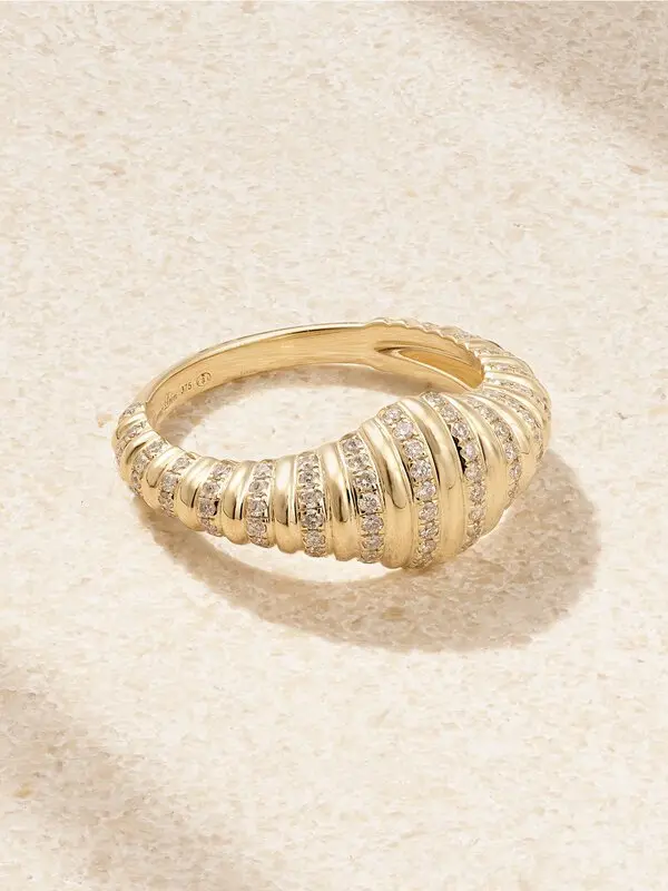 Yvonne Léon Nano Chevalier 9-karat Diamond Ring - Gold