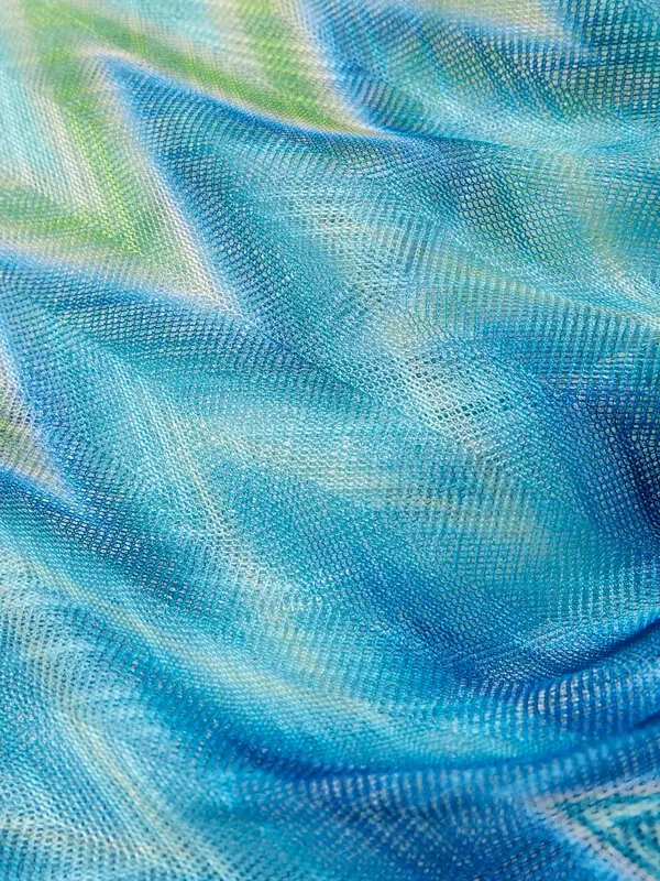 Missoni One-shoulder Fringed Tulle Mini Dress