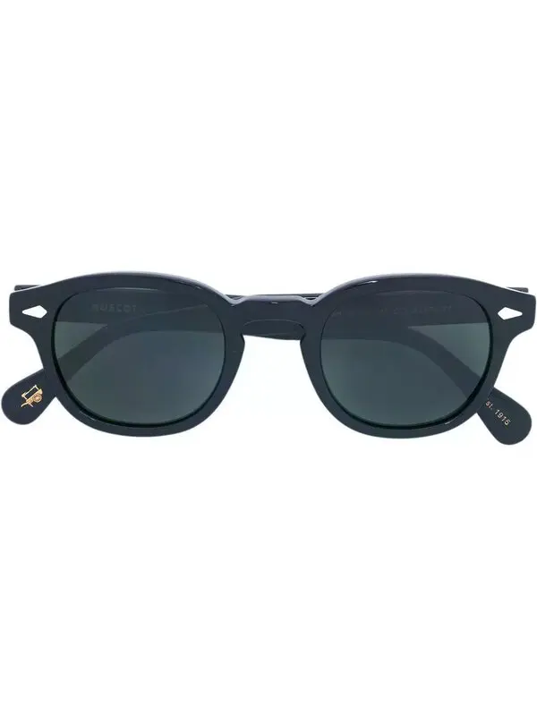 MOSCOT Lemtosh Round Frame Sunglasses - Black