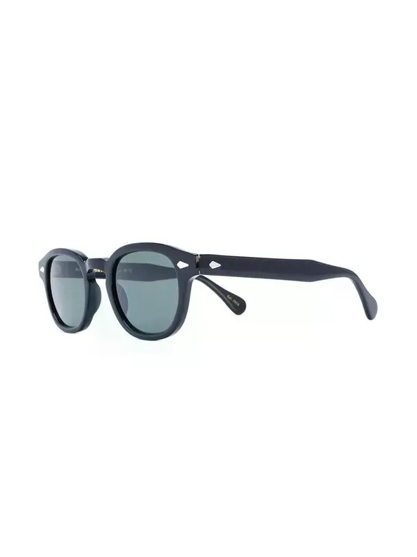 MOSCOT Lemtosh Round Frame Sunglasses - Black