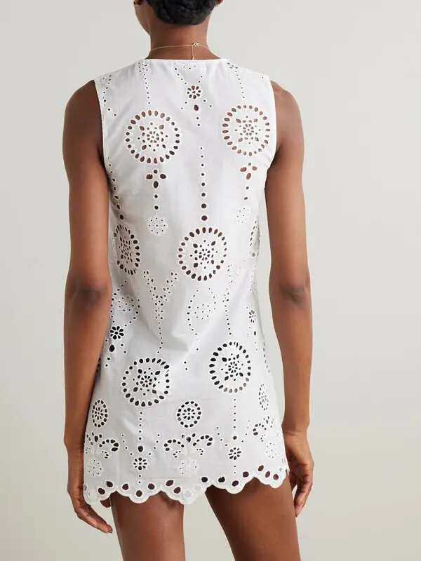 Matteau Scalloped Broderie Anglaise Cotton Mini Dress