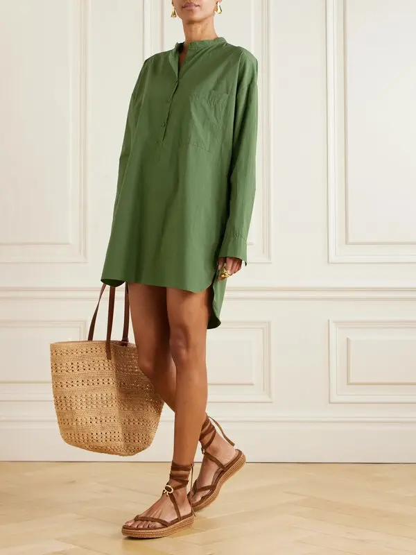 matteau mini shirt dress Matteau Mini Shirt Dress - Black