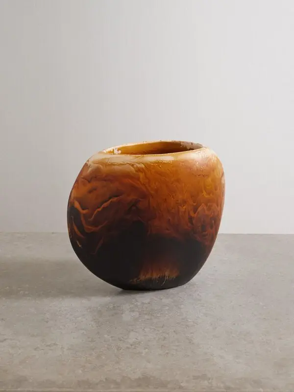 Dinosaur Designs Rock Large Resin Vase - Brown
