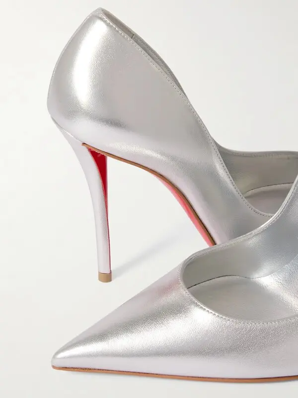 CHRISTIAN LOUBOUTIN Miss Z 100 Mirrored-leather Pumps
