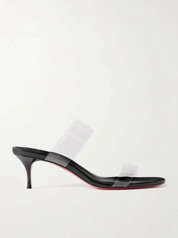 CHRISTIAN LOUBOUTIN Just Nothing 55 Pvc Mules