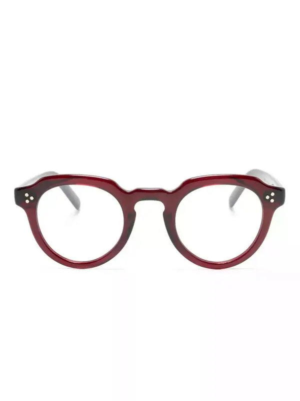 MOSCOT Gavolt Round-frame Glasses - Red
