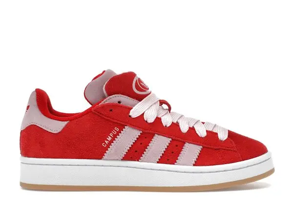 Adidas Campus Double 00s Sneakers - Better Scarelet Red/clear Pink/cloud White