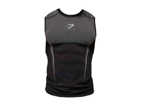 GYMSHARK Onyx 5.0 Tank - Black/light Grey