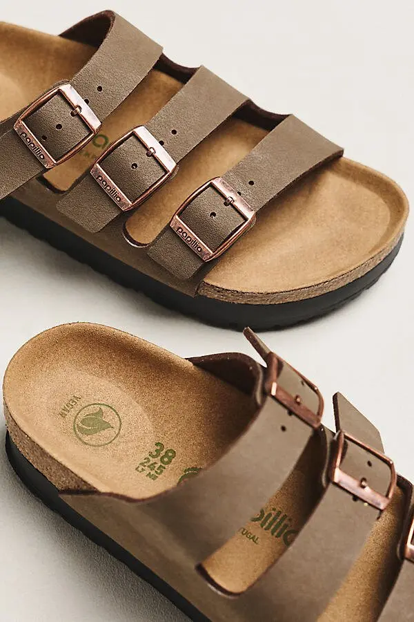 BIRKENSTOCK Florida Iii Platform Triple-strap Sandals - Mocha