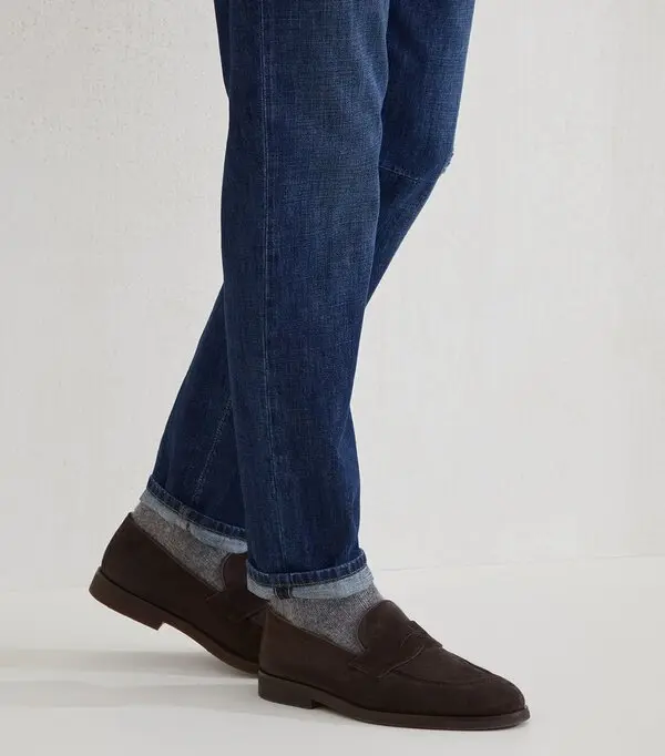Brunello Cucinelli Suede Loafer Sneakers