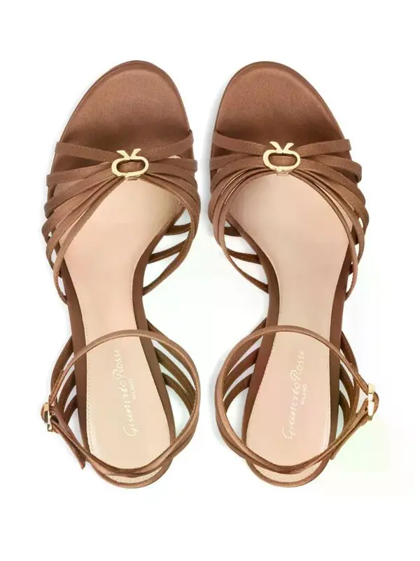 GIANVITO ROSSI Strappy Platform Sandals - Brown